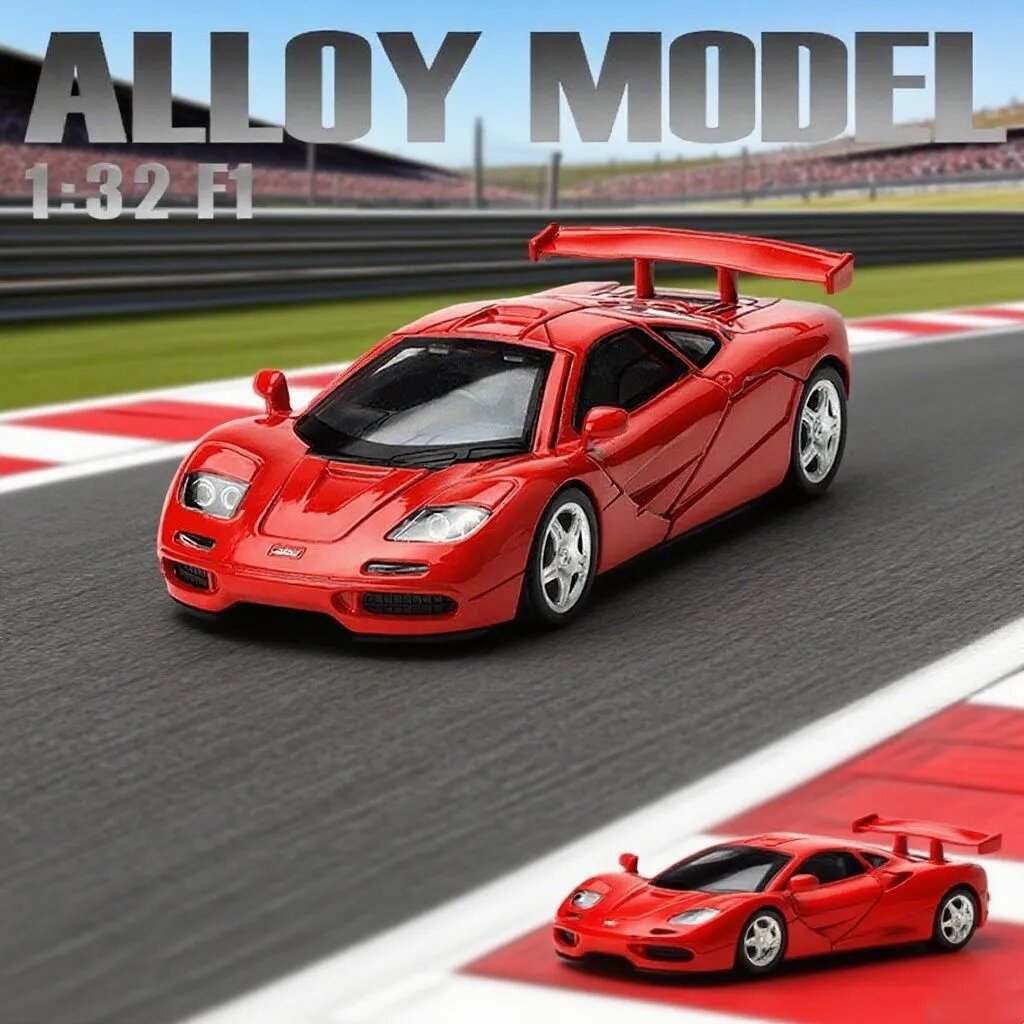 Миниатюрная модель автомобиля из литого металла 1993 Макларен F1 модель автомобиля Игрушки 1:32 1993 McLaren F1, со светом и звуками