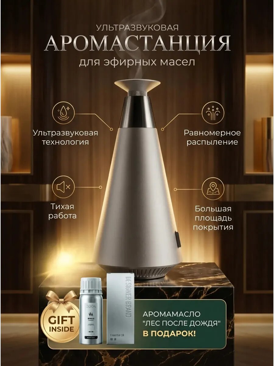 Аромастанция ультразвуковая , площадь помещения до 100 м², подсветка