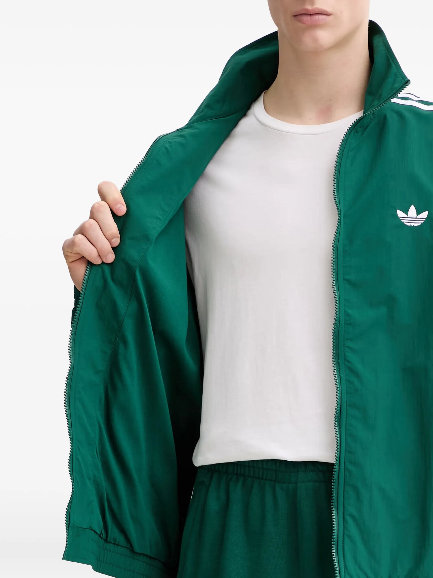 Куртка adidas Firebird logo-embroidered track jacket, размер 48 GER, green — фото 1