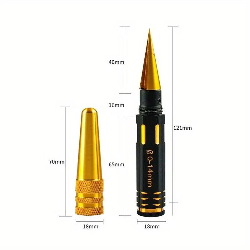 Расширитель отверстий шестигранный титановое покрытие из нержавеющей стали 0-14мм