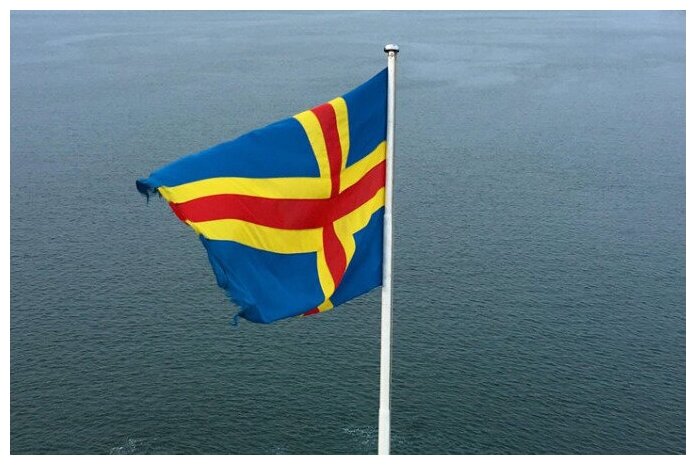 Флаг Аландских островов 70х105 см
