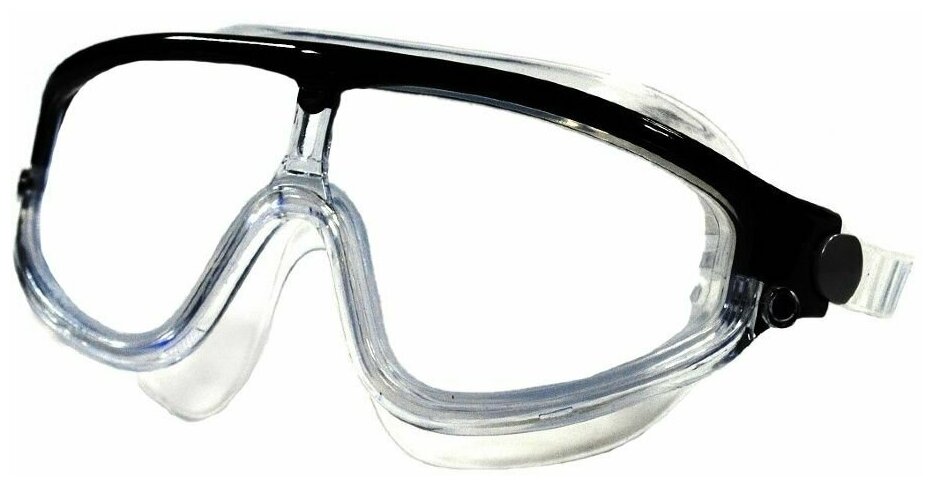 Очки-маска для плавания Cupa Lapa LSG-331, прозрачные линзы, черный