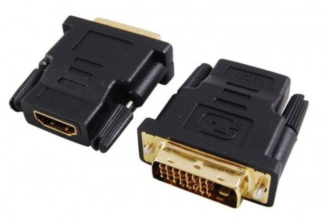 Адаптер ACD-DAIHF-01B [ACD-DAIHF-01B] DVI-HDMI, Golden Plated, 25m/19f, Черный, (742590)