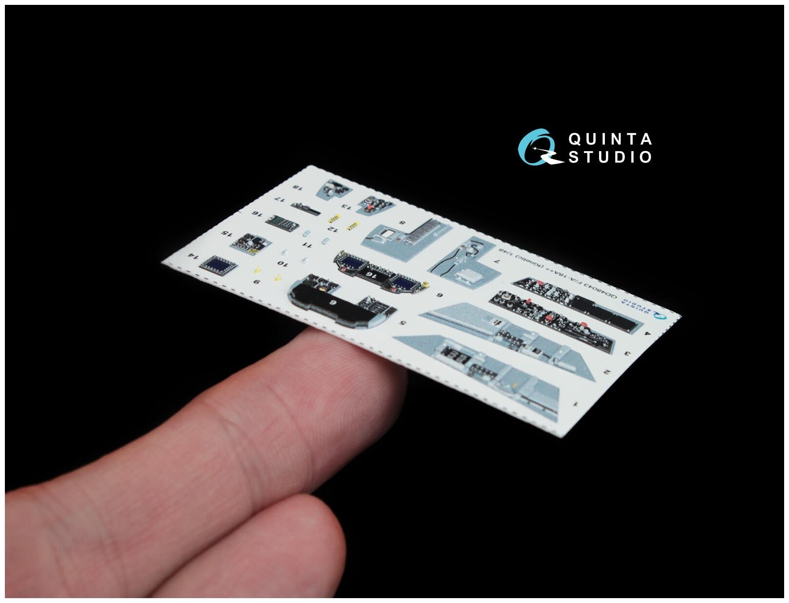 QD48043 1:48 3D Декаль интерьера кабины F/A-18A++ (late) (для модели Kinetic)