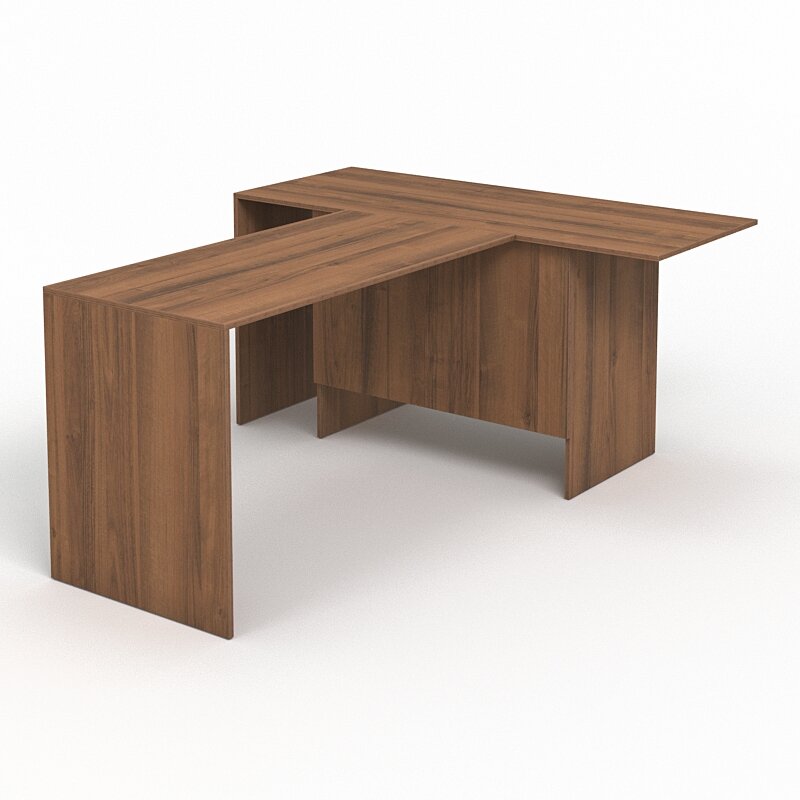Стол руководителя №15 с приставкой брифингом, Орех. Производитель товара - компания Westcom.