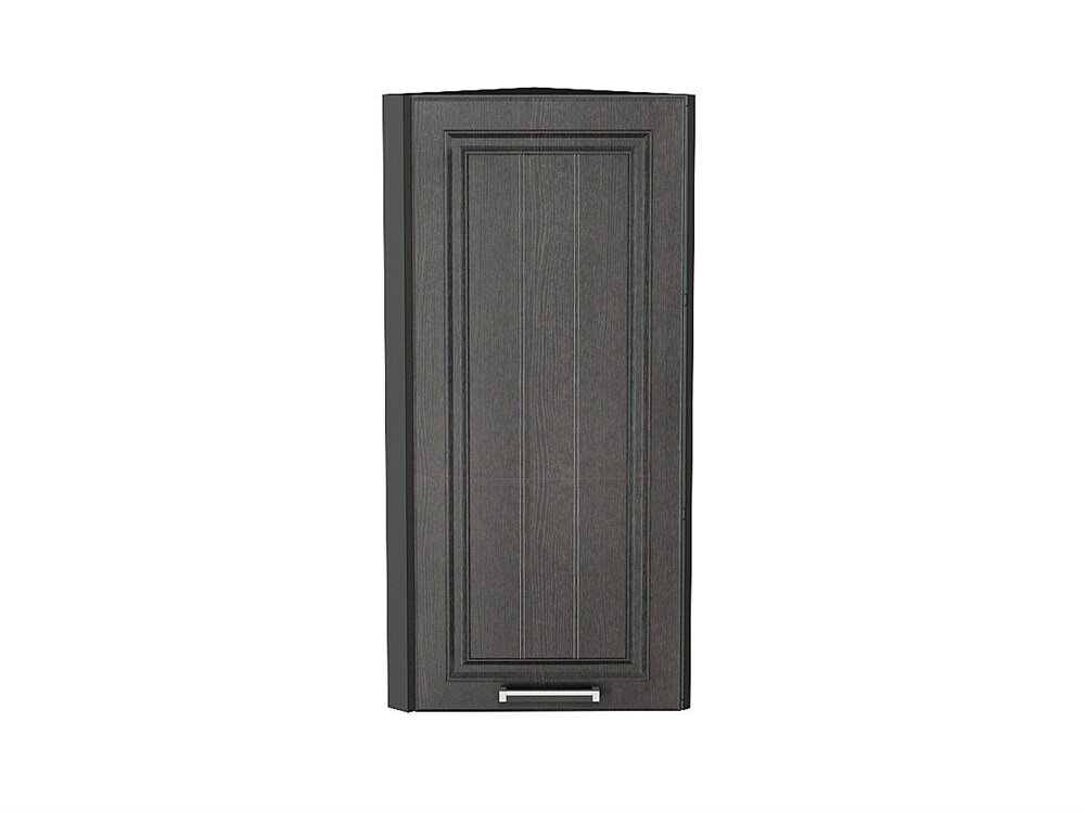 VVT Шкаф верхний торцевой Прага Graphite, Венге премиум, 920 В*Ш*Г 920*300*304, фасад МДФ Венге премиум, корпус Graphite Венге премиум