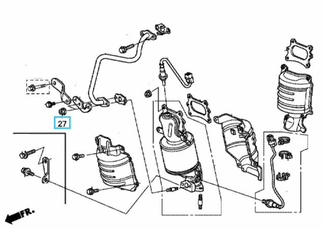Гайка с фланцем 8мм; Артикул Honda: 9405008050 (Оригинал)