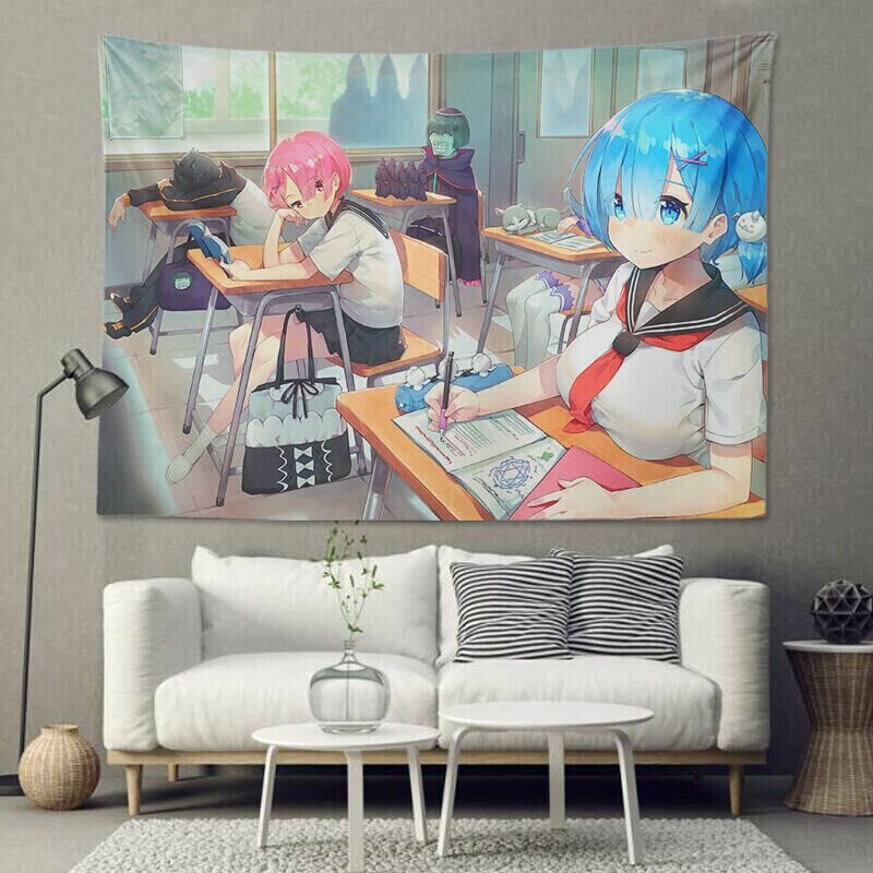 Гобелен аниме rezero rem японский