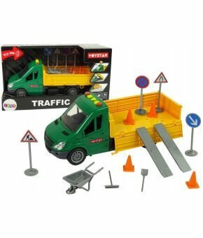 Машинка инерционная Jin Jia Toys Городская техника: Дорожная служба 27 см, свет и звук