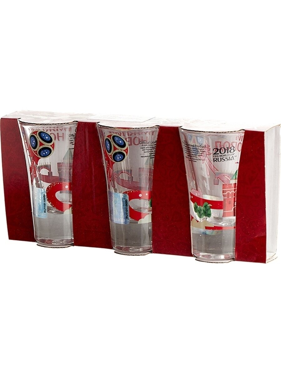 Стопка Москва "Нижний Новгород", стопка - 3 шт. 50 мл, H - 8.8 см, D - 4.9 см.