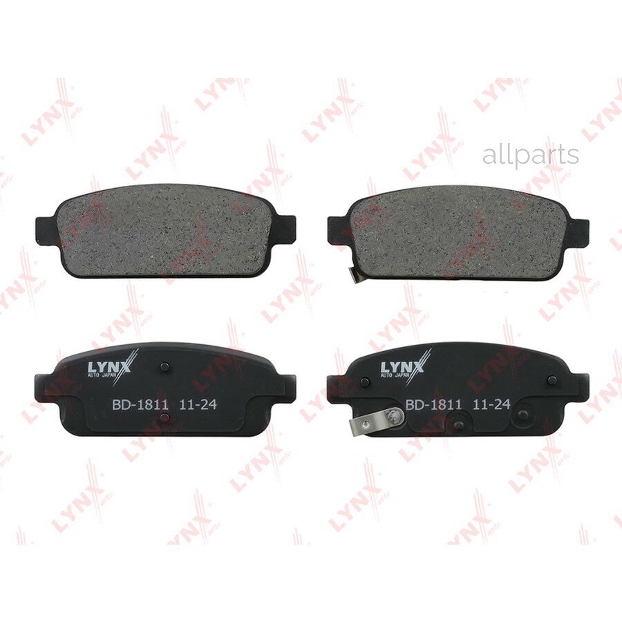 LYNXAUTO BD1811 Колодки тормозные дисковые | зад |