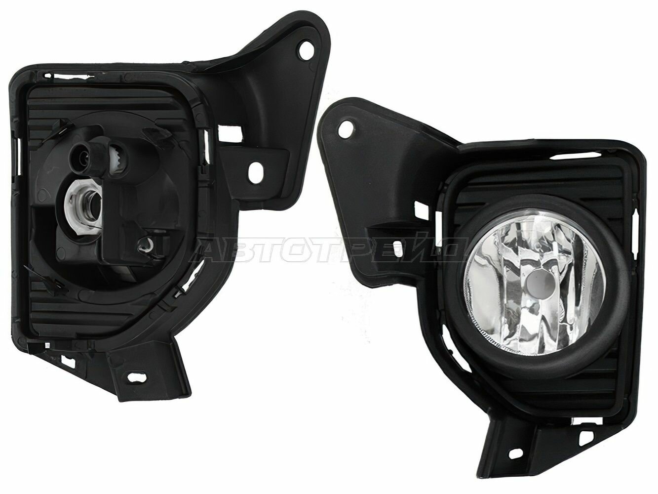 Фара противотуманная левая, с креплением для Тойота Хайас, Хайлендер, Клюгер арт ST21220H0L SAT