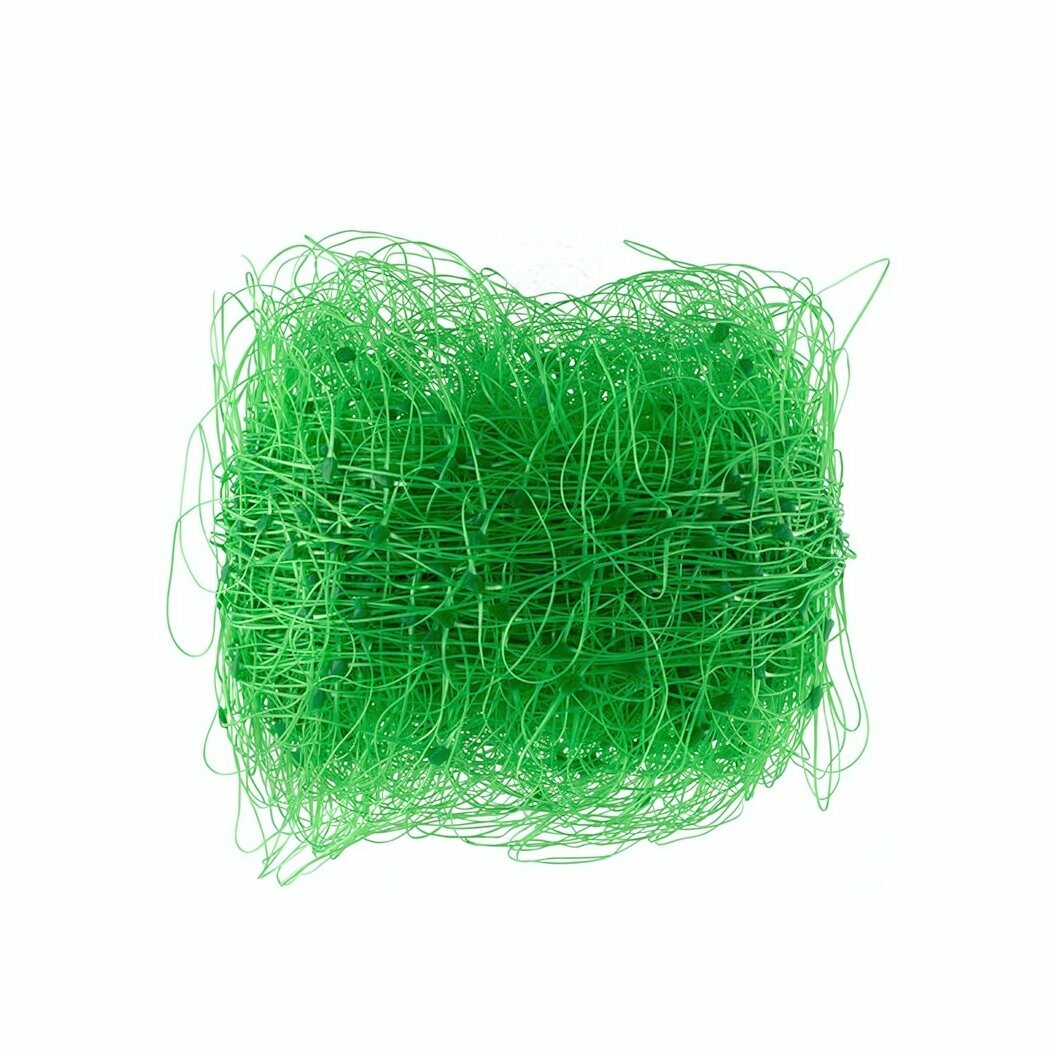 Сетка шпалерная для огурцов и томатов, зеленая, 2х15м, ячейка 15х17см, полипропилен, облегчает уход и сбор урожая