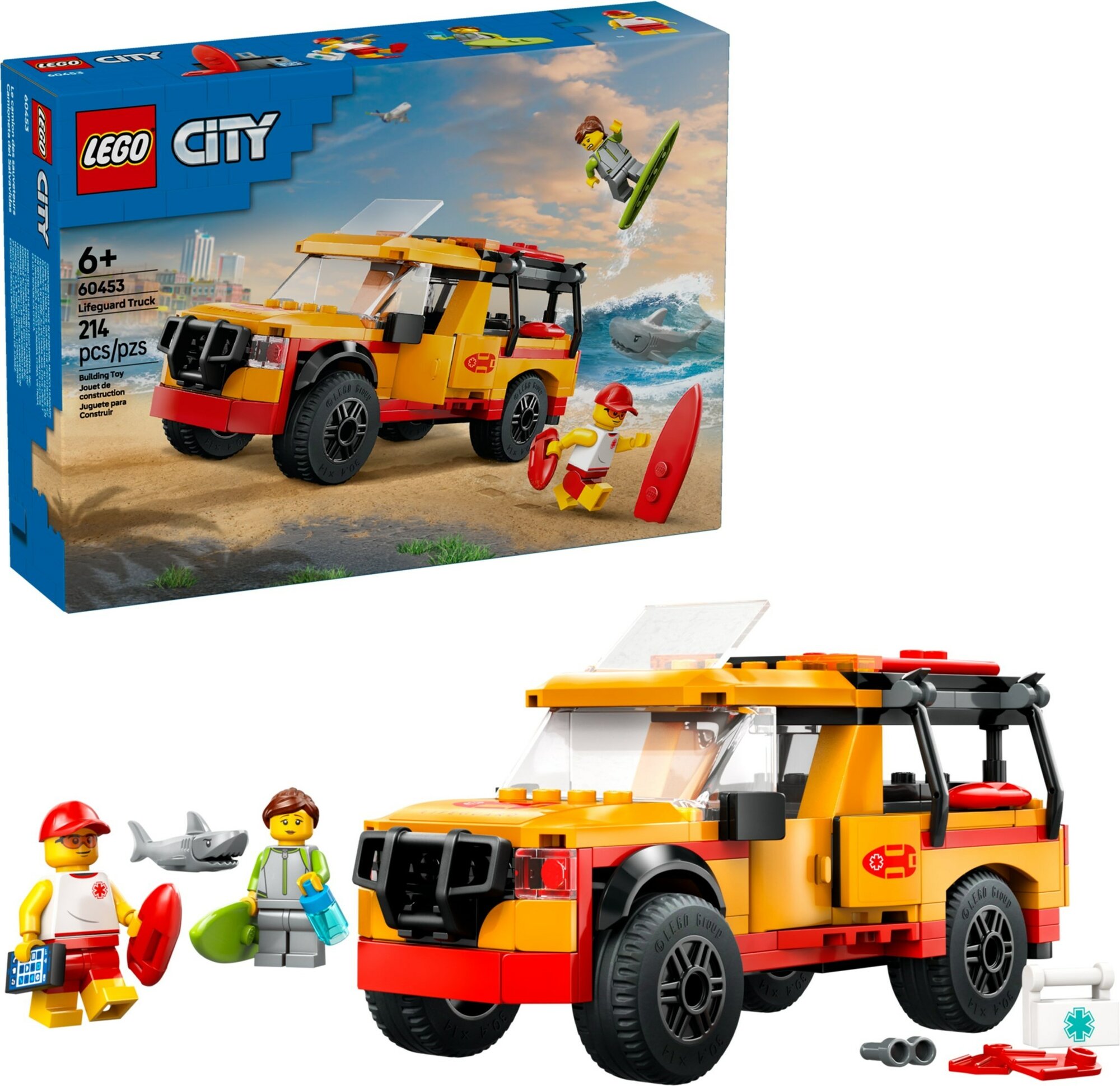Конструктор LEGO City 60453, Внедорожник спасателей, пластик, 214 детали