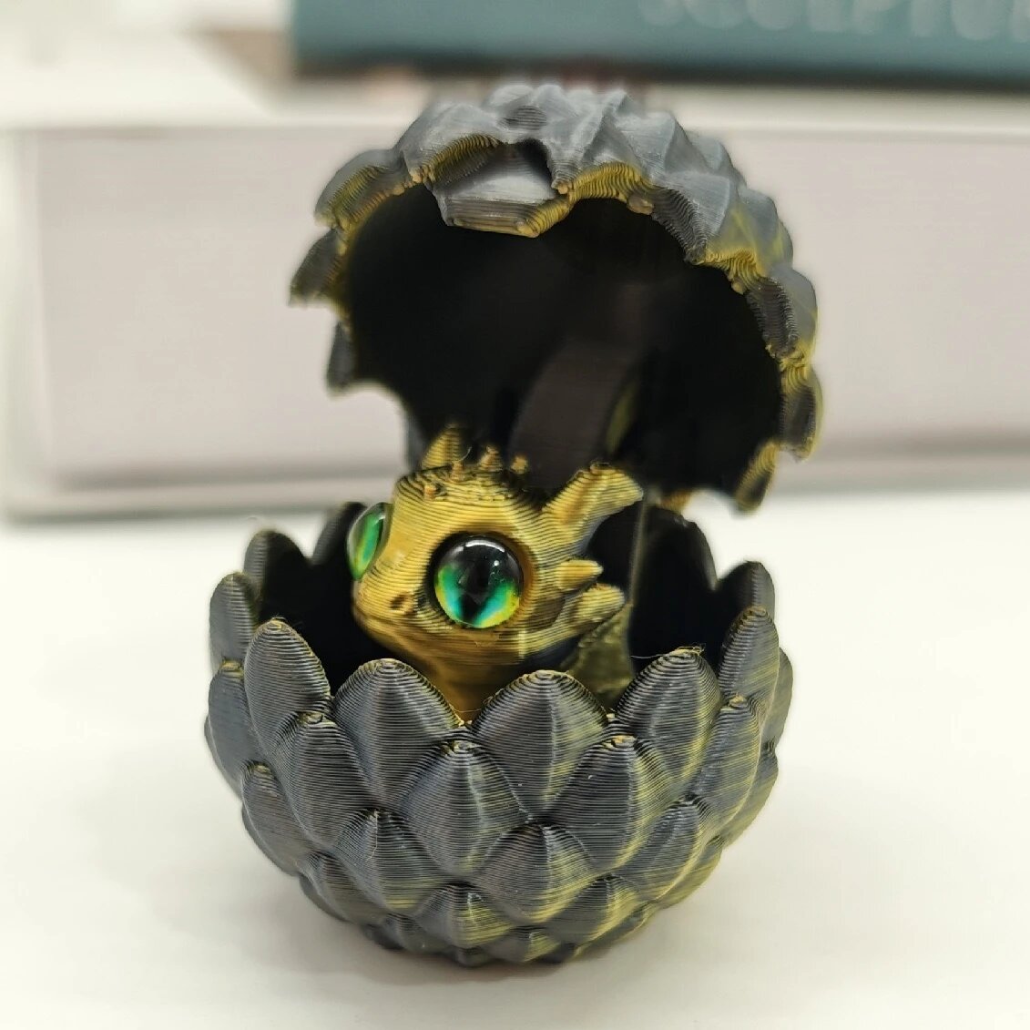 MOONBIFFY 3D фигурка яйца дракона Black-Gold