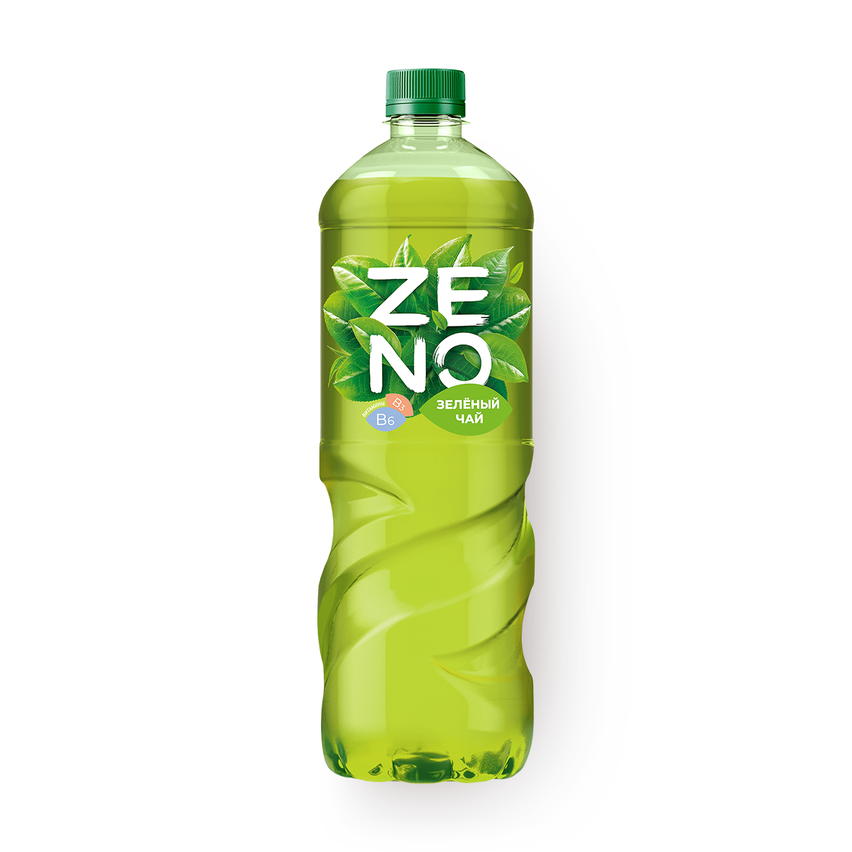 Чай холодный Zeno, зелёный, в пластиковой бутылке, объем 1 л