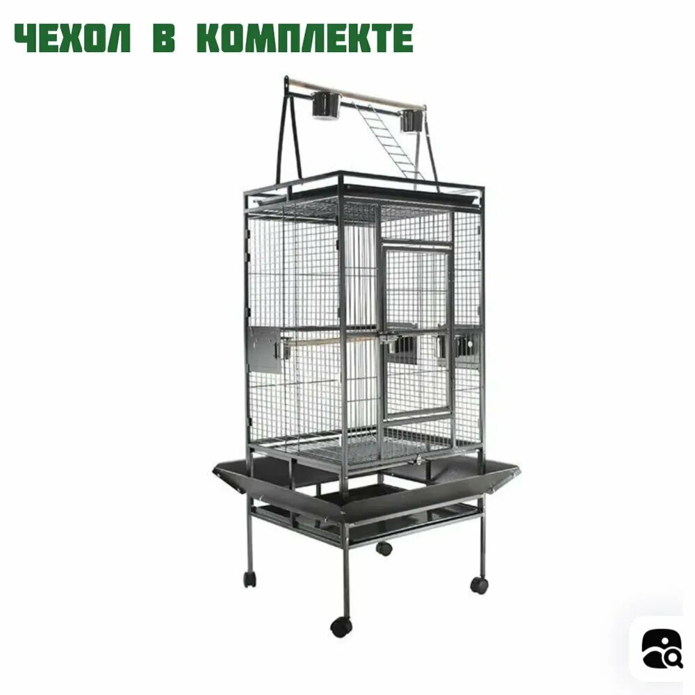 Клетка для птиц Triol BC18 , черный металлик, 830х770х1720 мм