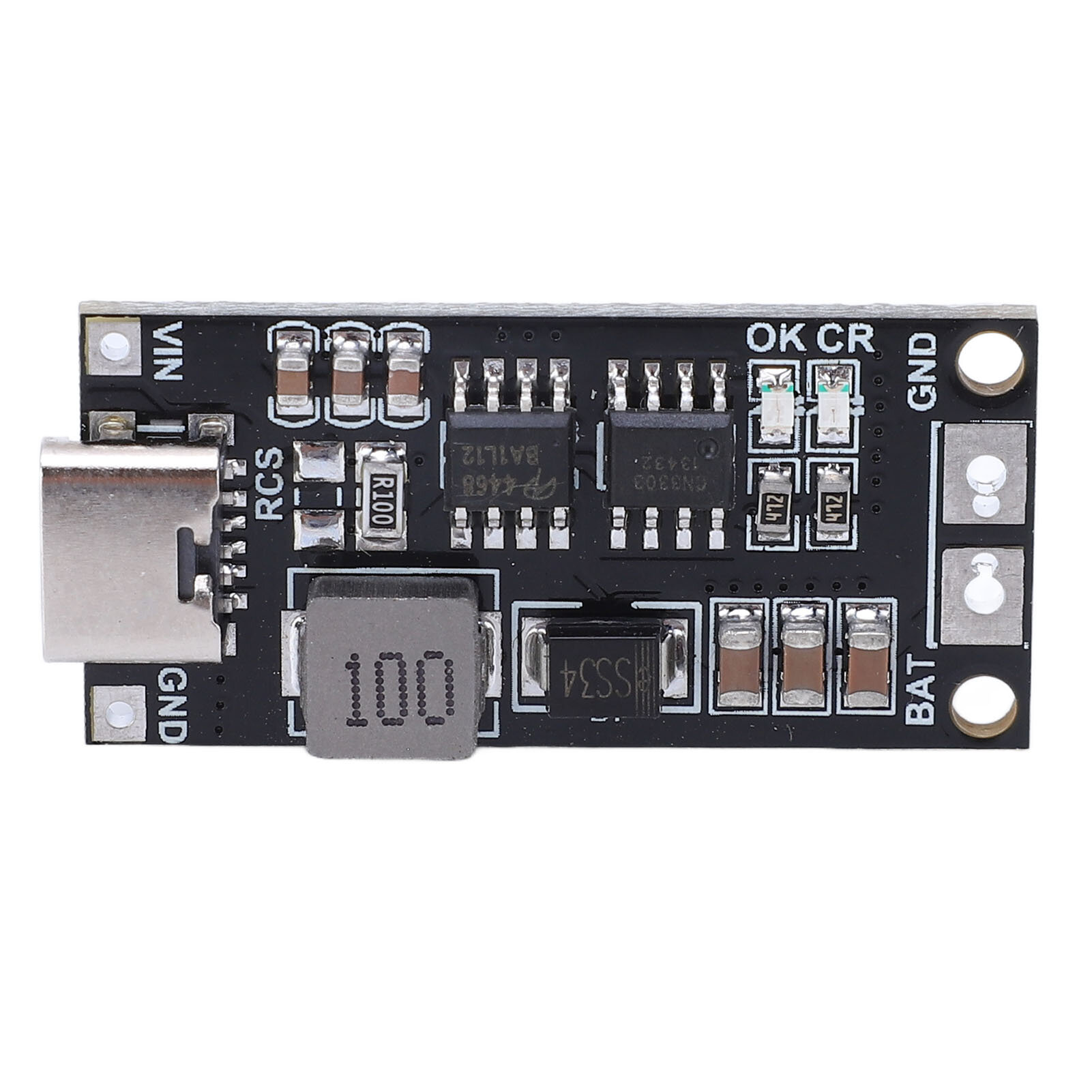 Модуль зарядного устройства для литиевых батарей 3S Type C до 12,6 В со стабильным контактным повышением напряжения, 2 шт, 1 А