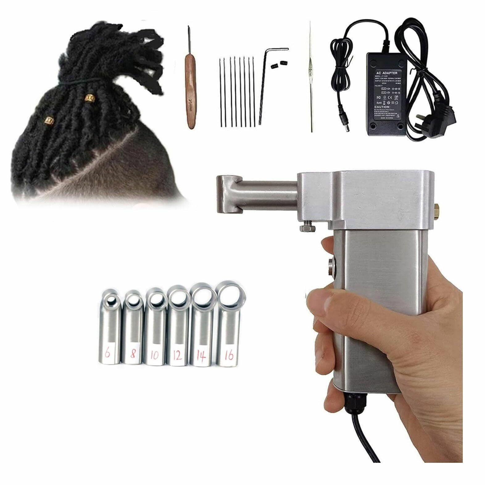 Машина для изготовления косичек для вязания крючком из дредов с 6 прядями, Автоматическая машина для завивки волос