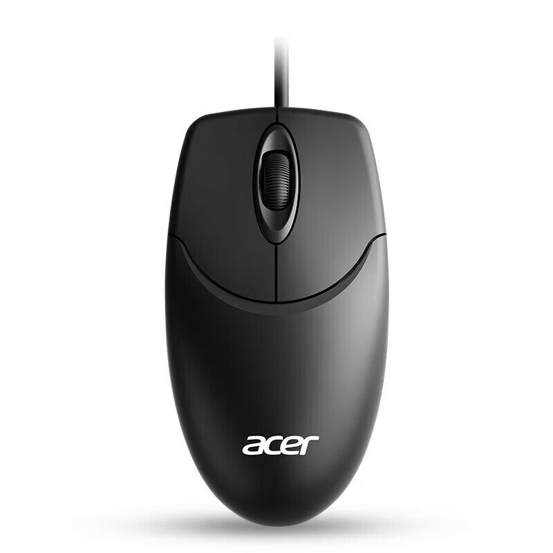 Acer Проводная мышь Черная Амби-декстральная USB Подключение без настроек Совместимость с несколькими системами