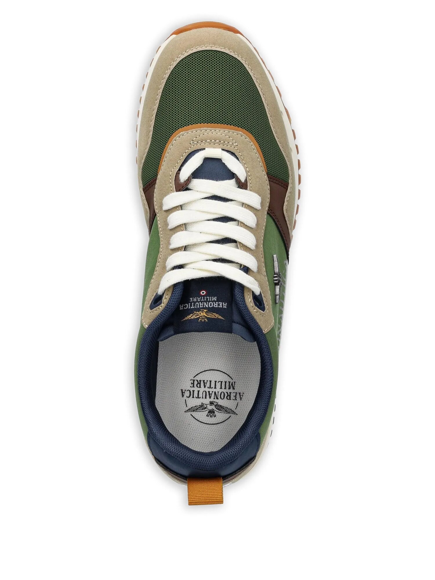 Кроссовки Aeronautica Militare Panelled sneakers, размер 44, green — фото 1