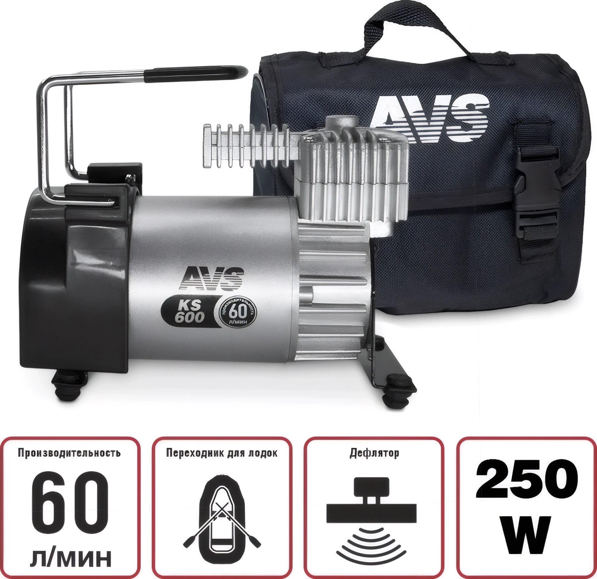 Автомобильный компрессор AVS KS600