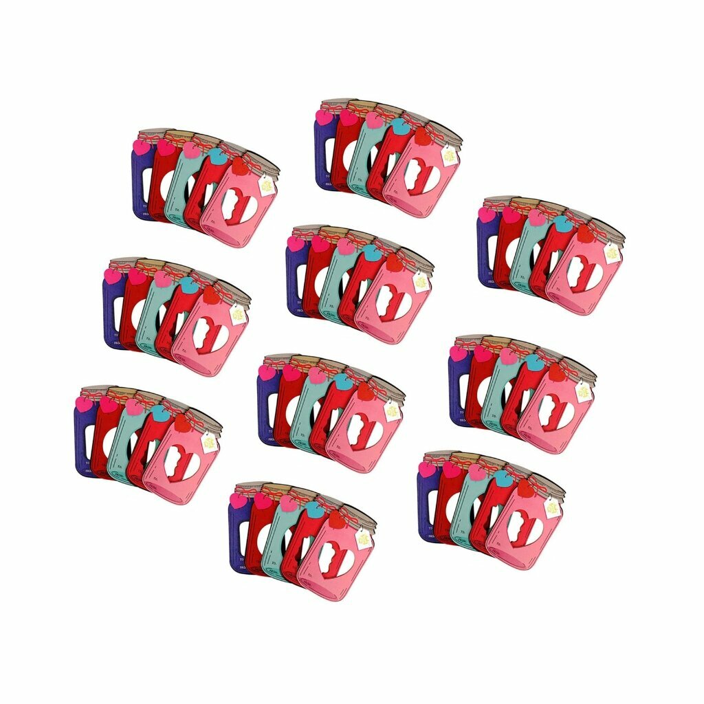 50 шт. в банке Открытки на День Святого Валентина Открытки на День святого Валентина для класса