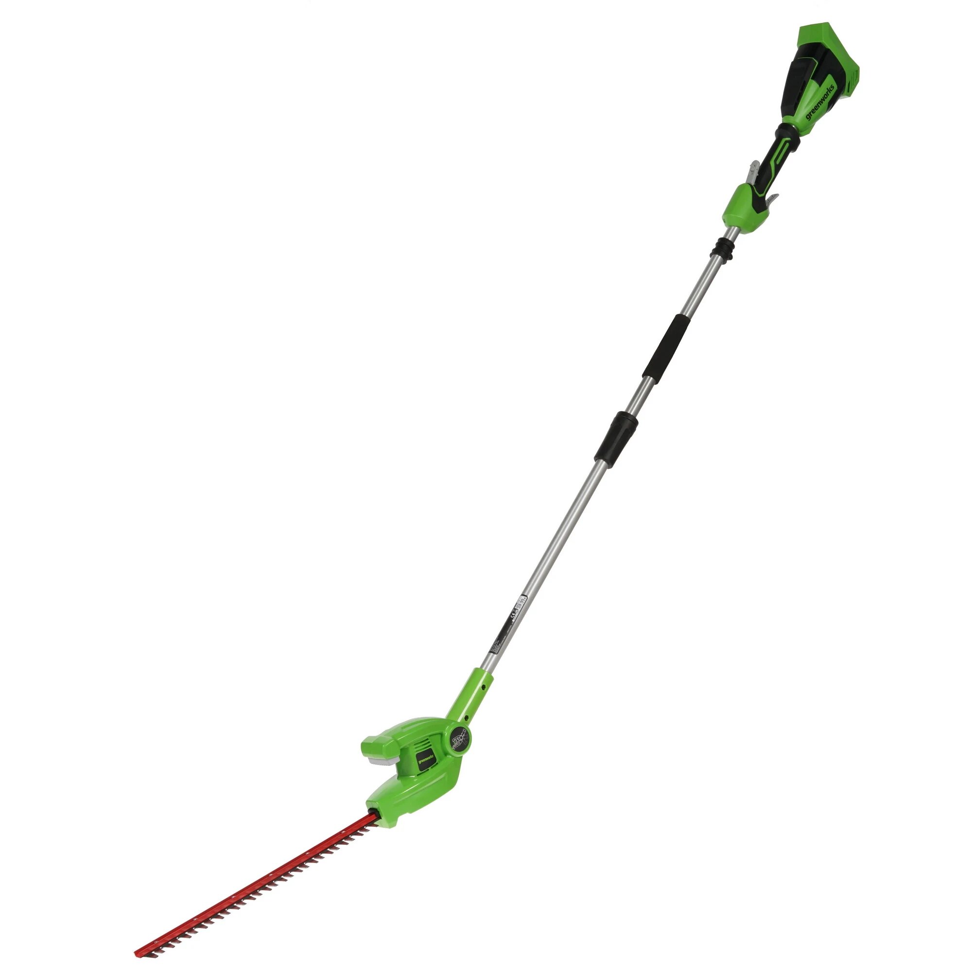 Кусторез Greenworks G40PHA, питание - аккумулятор, штанга max - 300 см, 3.5 кг