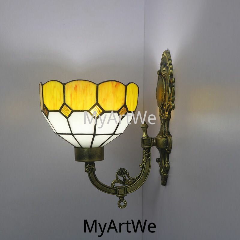 Светильник настенный MyArtWe M78W Тиффани Стеклянная лампа E27