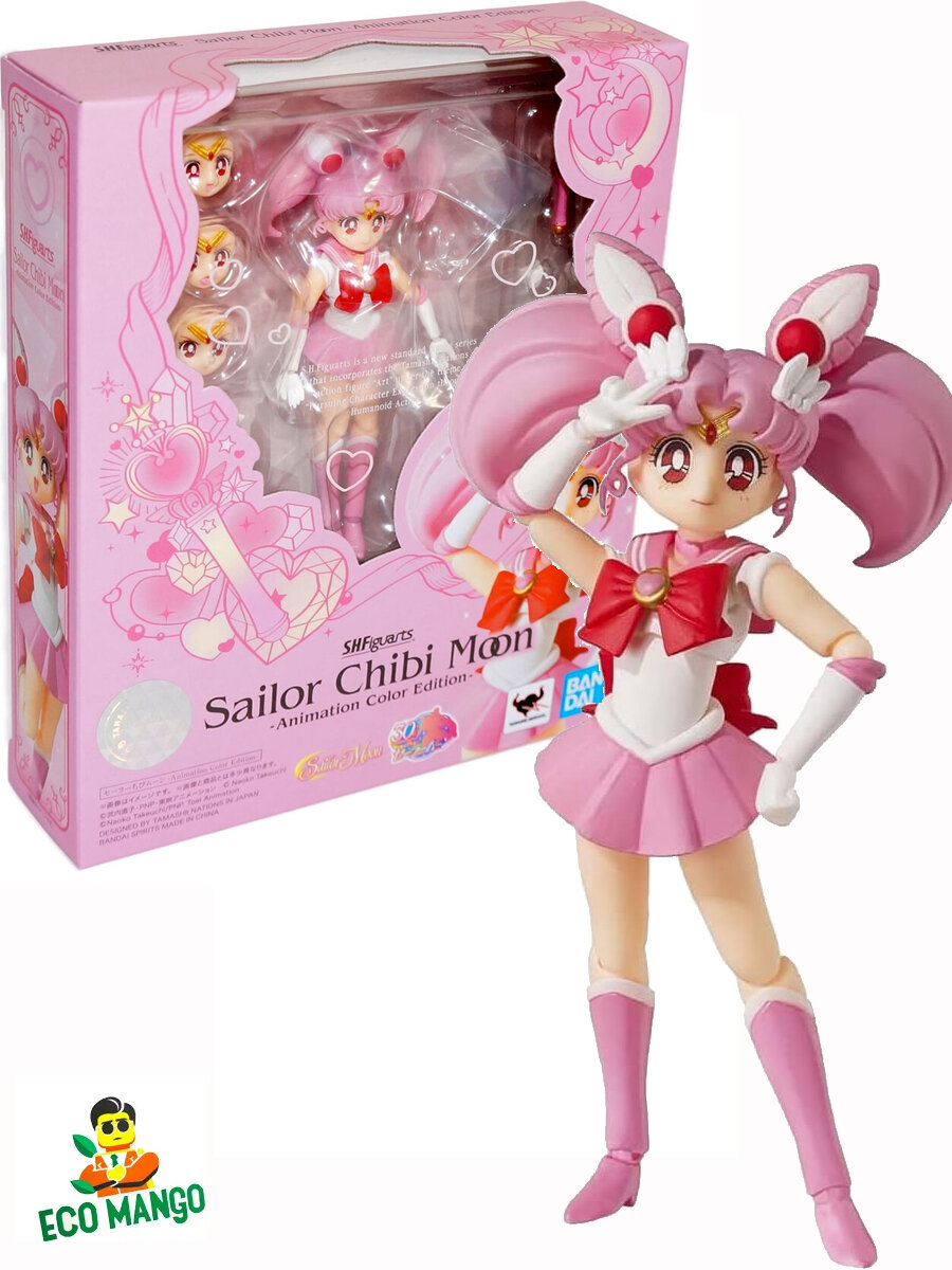 Экшн фигурка Bandai S.H.FIGUARTS Красотка-хранительница Сейлор Мун, SailorChibi Moon, SHF 10cm