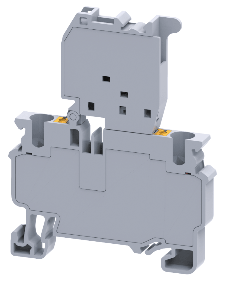 Клемма для проводов КЭАЗ OptiClip CPF-4-HESILED для предохранителей с индикатором, 10А, корпус пластик, серый, 1шт. / зажим