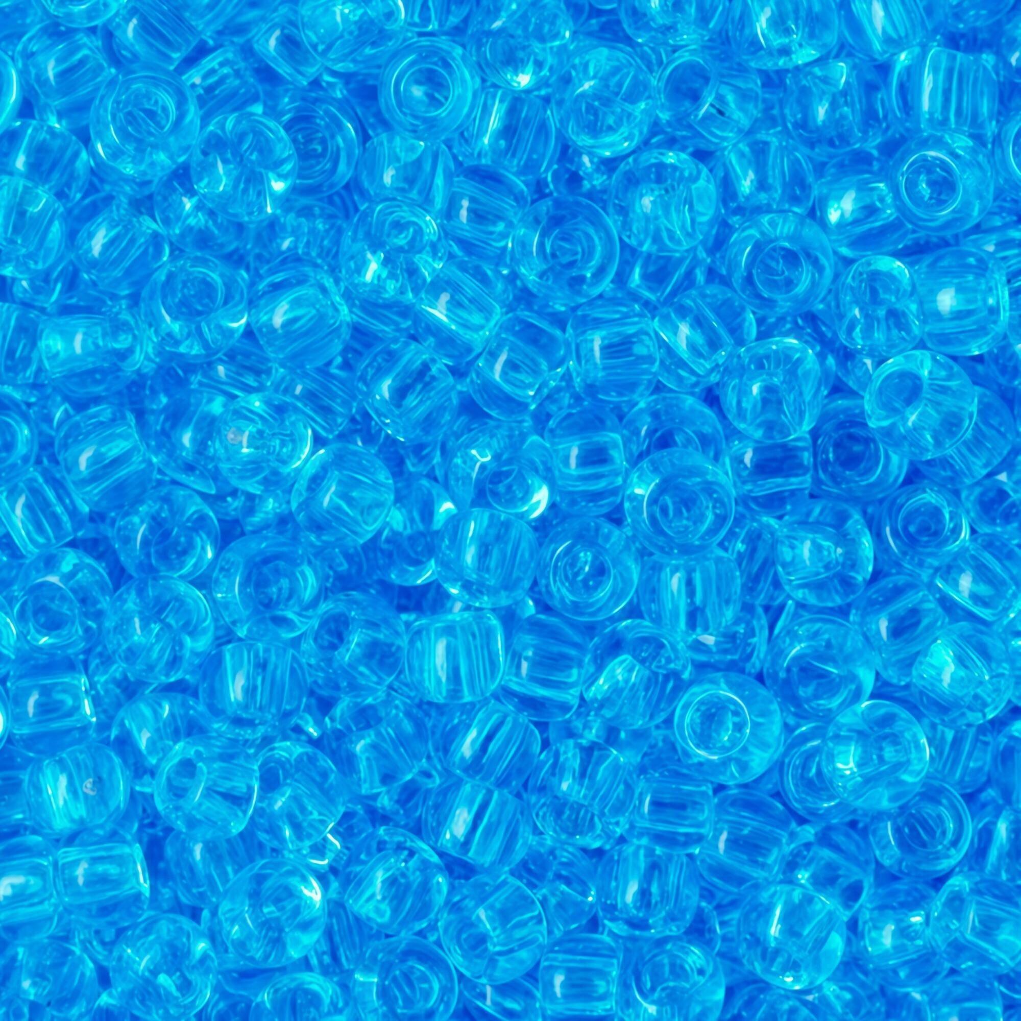 Бисер TOHO круглый, размер 10/0, цвет #3 (Прозрачный, аквамарин), 10 грамм