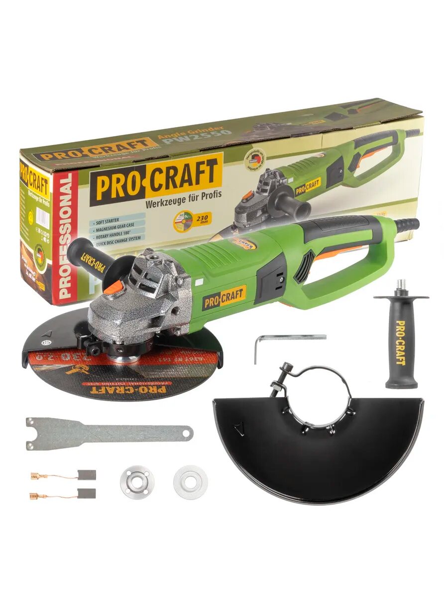 Углошлифовальная машина Pro-Сraft PW2550 230 мм