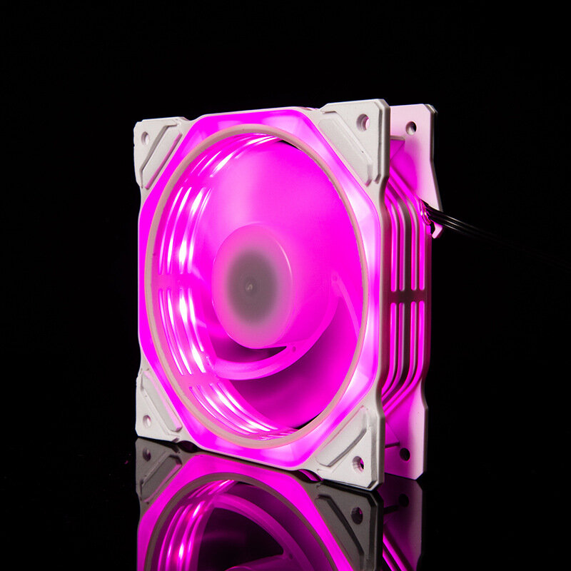 Вентилятор охлаждения Spider Starlight, 12 см, RGB, белый/фиолетовый