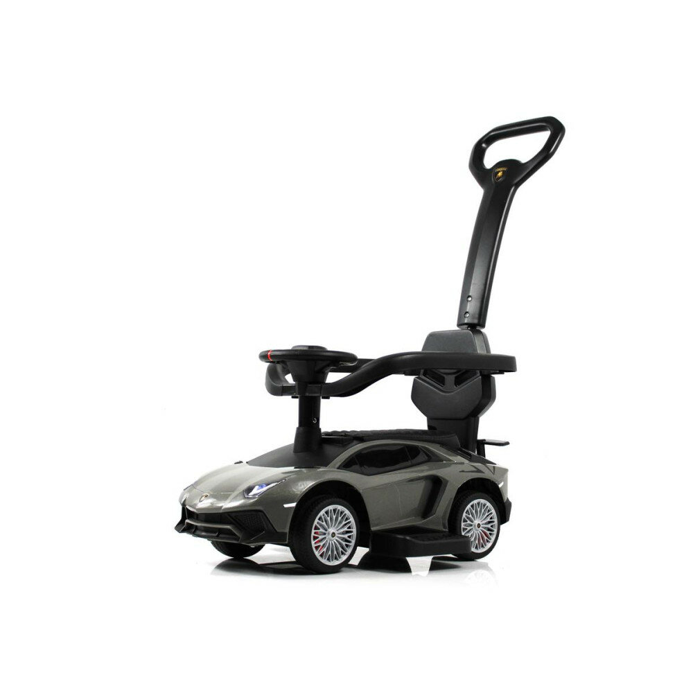 Толокар RiverToys Lamborghini Aventador M555MM-H, музыкальный руль, световые эффекты, серый