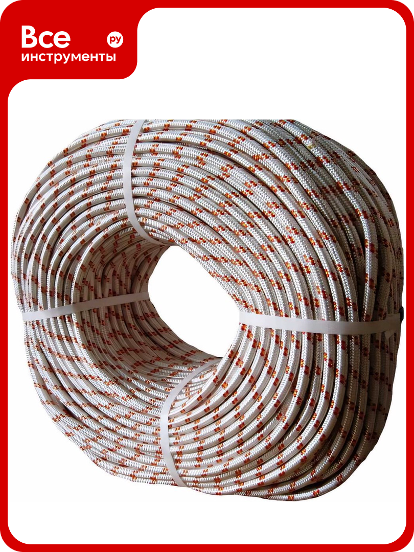 Статическая веревка Высота 10 мм, ПА 40пр, 50, станд. Бухта ПA10НК40, 10 мм