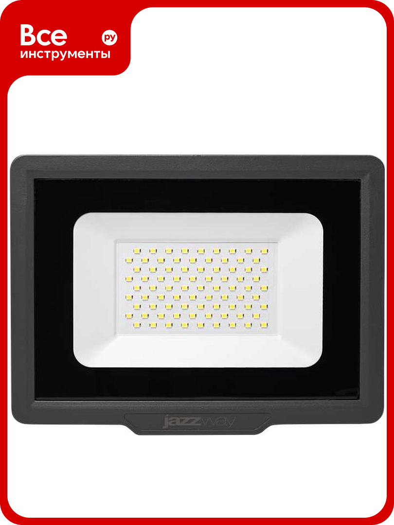 Светодиодный прожектор Jazzway PFL- C3 70Вт (compact) 6500K IP65 закаленное прозрачное стекло 5023604A, 253 В