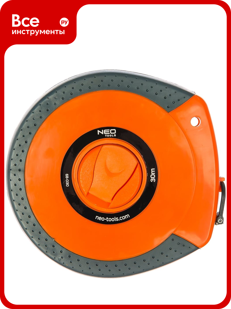 Геодезическая мерная лента NEO Tools 30 м х 13 мм фиберглас закрытый корпус 68-030
