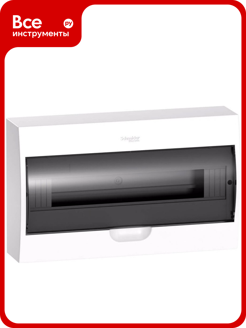 Корпус навесной с прозрачной дверцей Systeme Electric (Schneider Electric) City9 Box 1ряд/18модулей (ранее