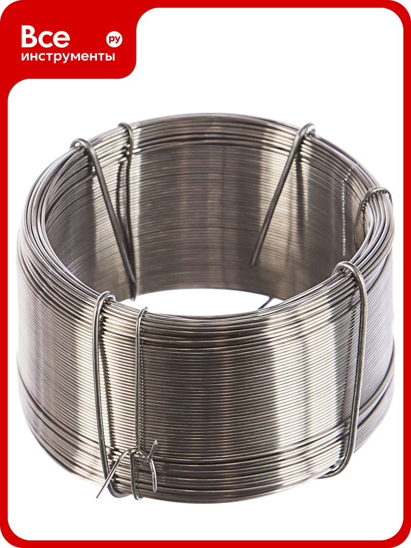 Проволока из нержавеющей стали СИБРТЕХ 0,7мм длина 75м 47761