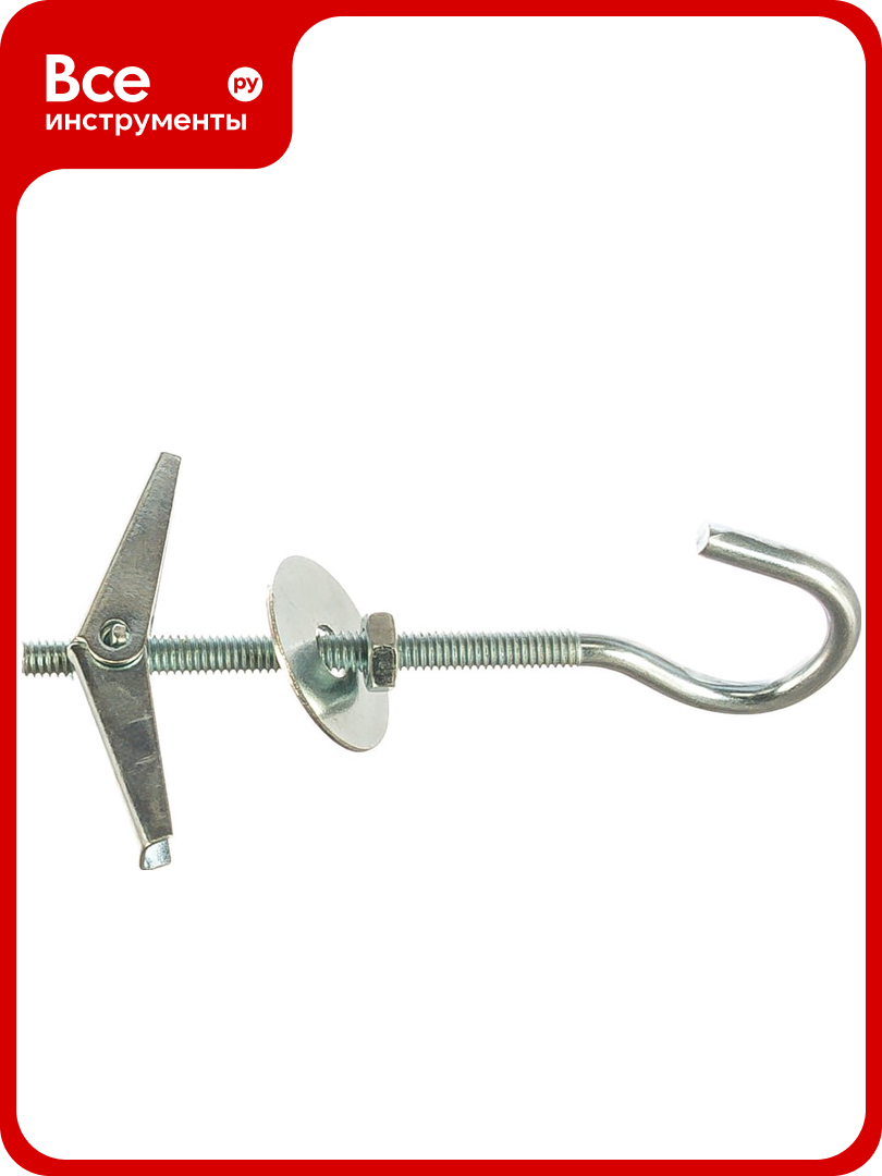 Складной пружинный анкер с крюком Tech-Krep/Zitar М4 1 шт - пакет 103898