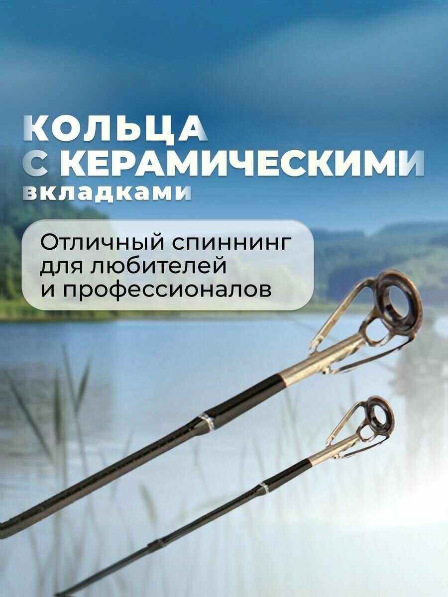 Ультралайт спиннинг для рыбалки, тест 2-10 гр, 210 см