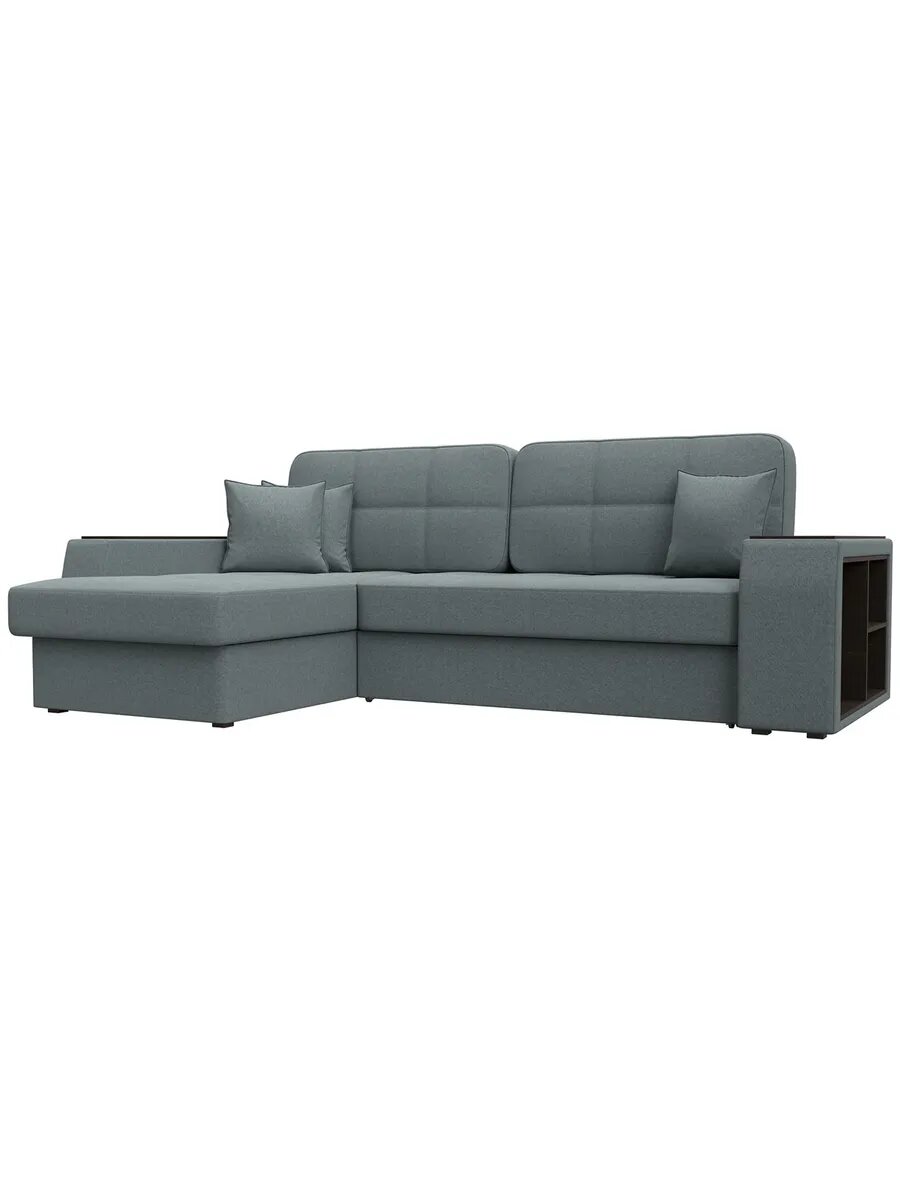 Диван угловой Артемида со спальным местом 150х200 см, ящик для белья, угол слева, рогожка