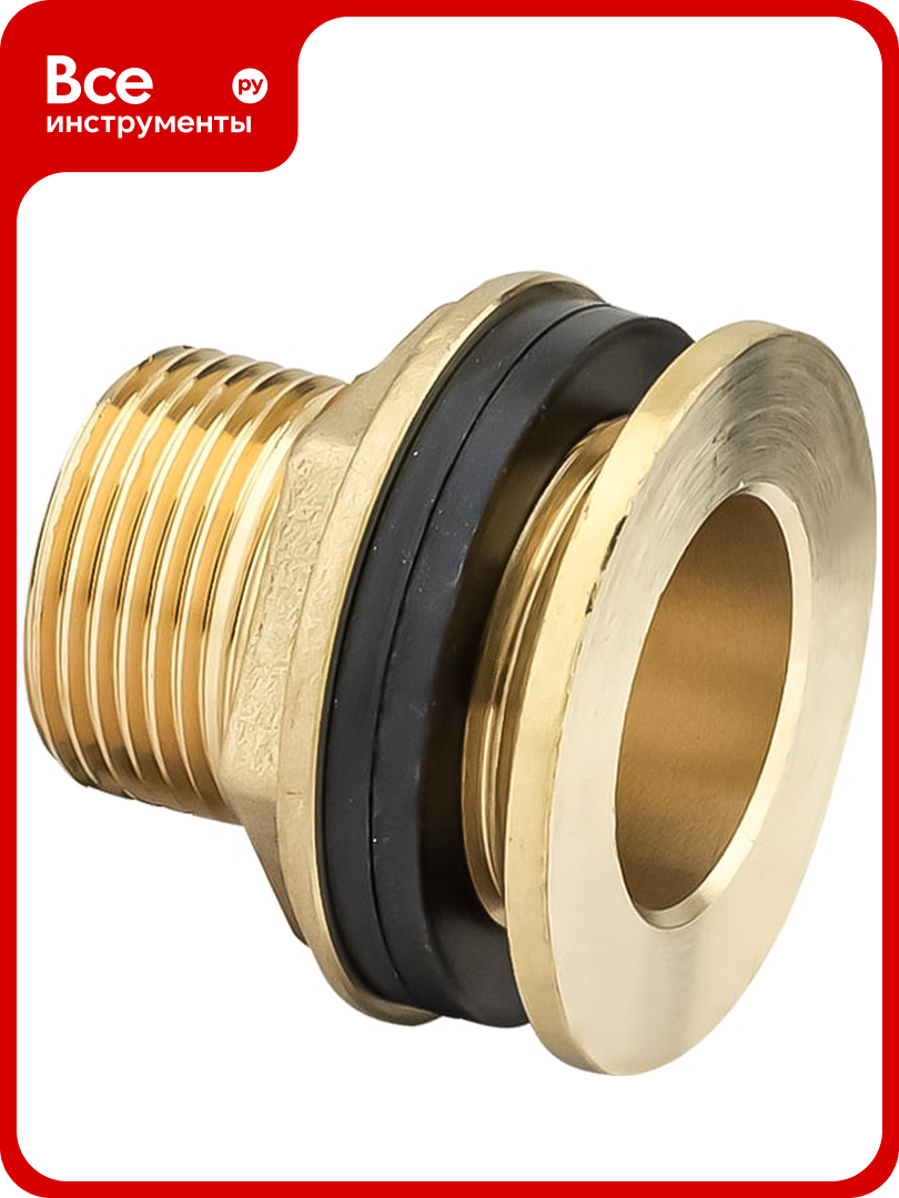 Переходник, PROFACTOR, с фланцем для резервуара PROFACTOR с обратной резьбой, 3/4" PF TF 197.20