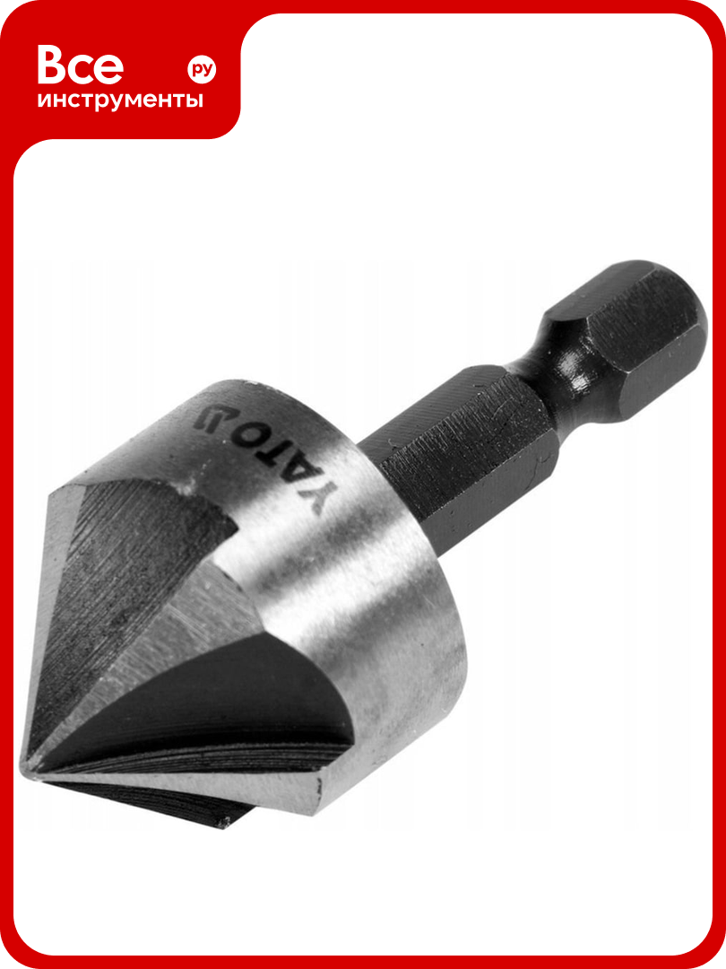 Зенкер конический 20.5 мм, HEX YATO, для металла от yato
