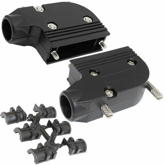 Корпус разъёма D-SUB 15 pin DP-15 corner