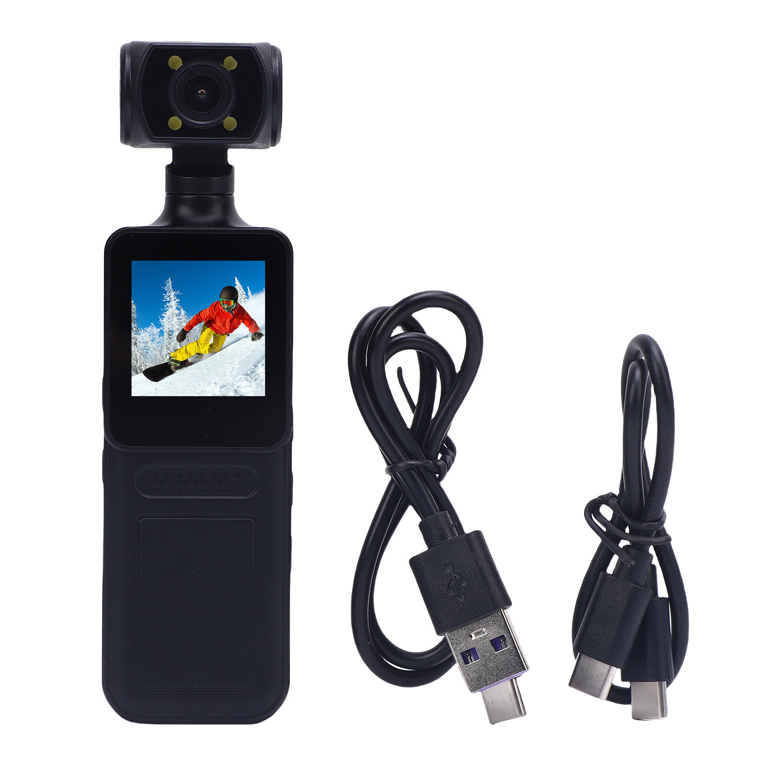 4K HD Wi -Fi Action Camera 180 -градусная портативная камера с линза