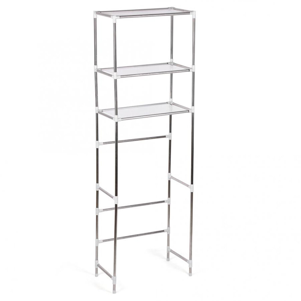 Стешалка для хранения над туалетом стиральной машины для ванной комнаты 3 -часовая полка органайзер 165*53 см.