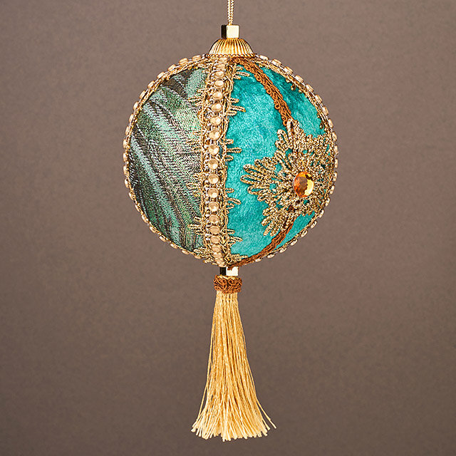 Винтажный елочный шар Балкано 23 см, Winter Deco, 2007263