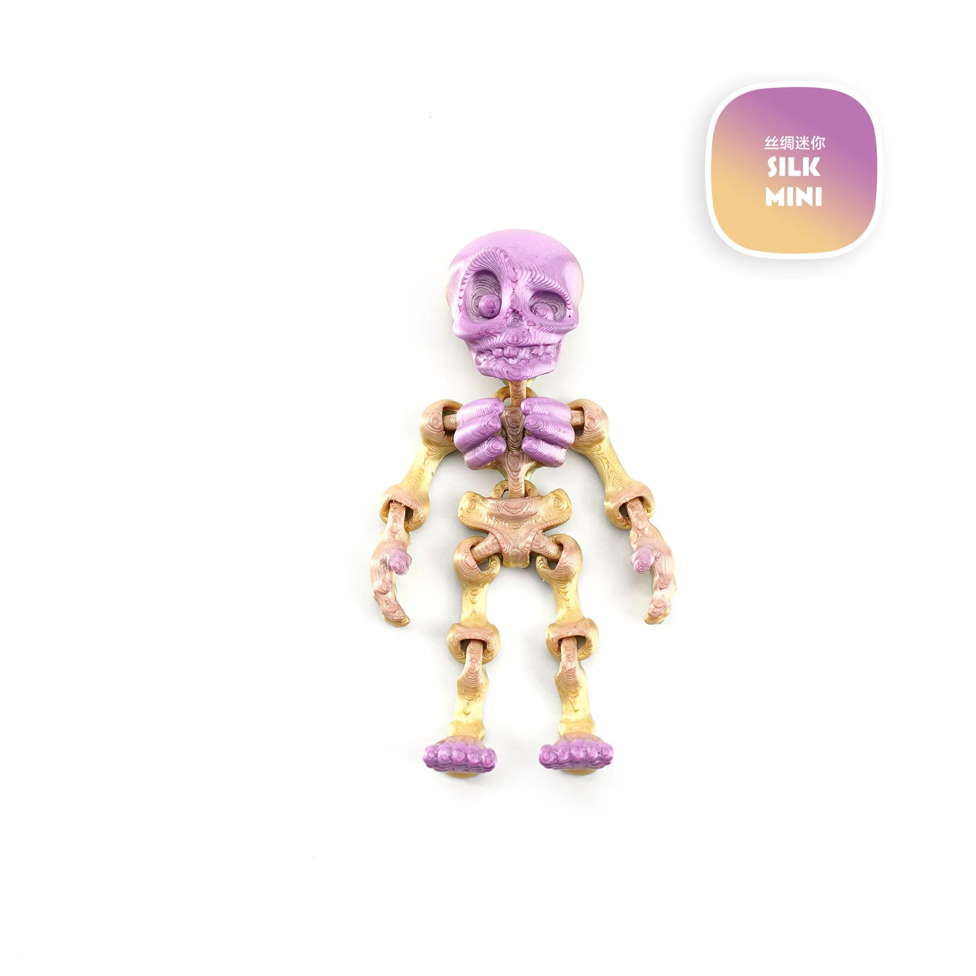 MOONBIFFY Позируемый скелетный магнит 8CM, Silk MINI